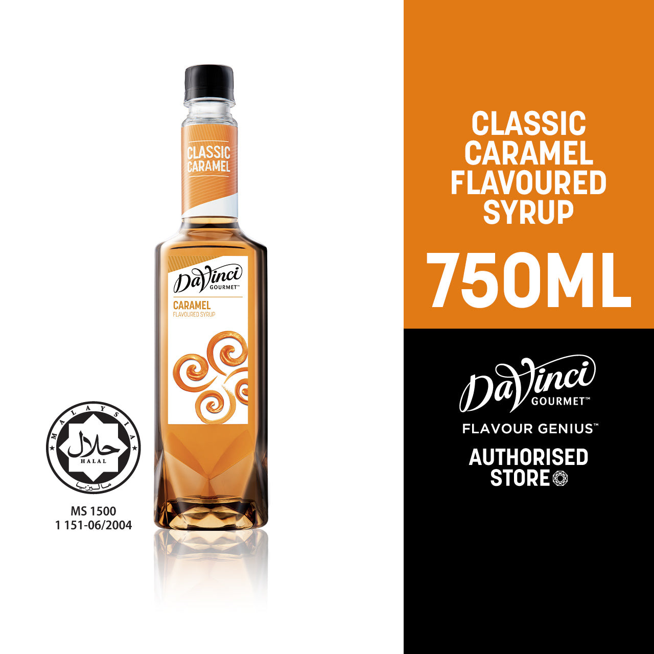 DVG DaVinci Gourmet Caramel Flavour Syrup - 750ml